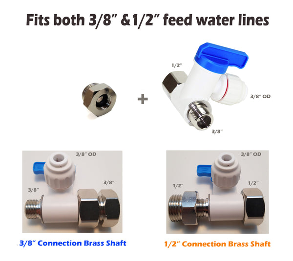One Way Air Valve 2 Pack 3/8" Check Valves For RO Water Systems - Push ...